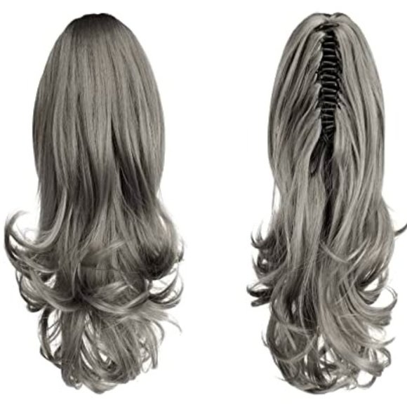 GIAISHOW | Hair | Dark Gray 3 Ponytail Extension Curly Ponytail Clip In ...